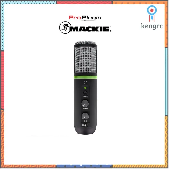 MACKIE EM-USB USB Microphone ไมโครโฟนคอนเดนเซอร์ บันทึกเสียง ไมค์อัดเสียง แบบ USB Microphone ...