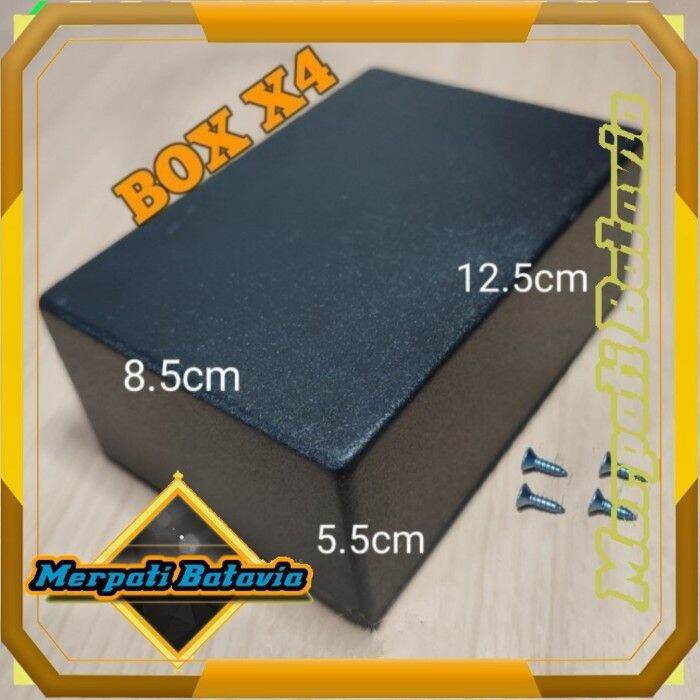 BOX X4 Hitam Project Elektronik Kotak Modem Mifi Outdoor ada Baut - Box ...