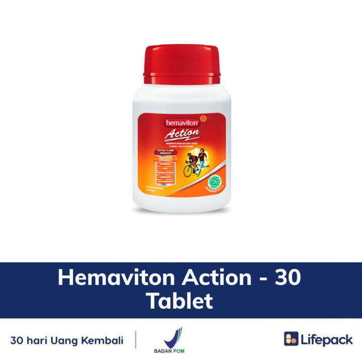 Hemaviton Action - 30 Tablet - LIFEPACK | Lazada Indonesia