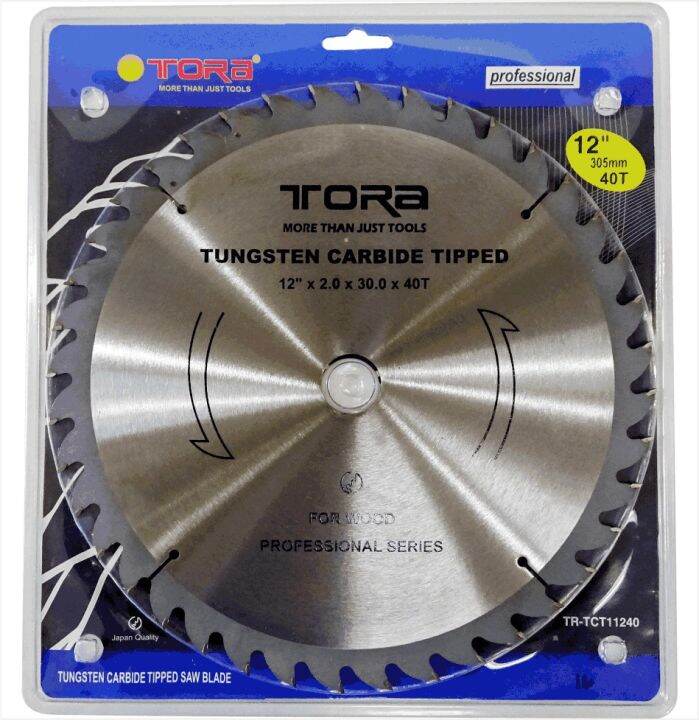TORA Mata Potong Kayu 12 Inch 40T - TCT Circular Saw TCT11240 | Lazada ...