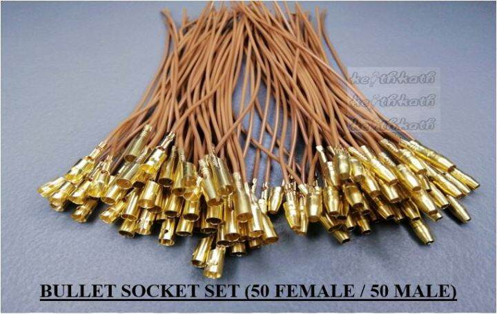 Motorcycle Bullet Socket (bullet female and bullet Male Terminal with ...