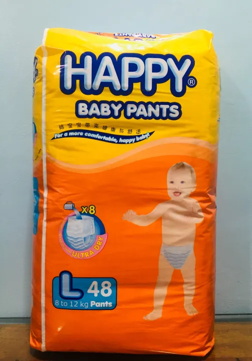 Happy Baby Pants Diaper Large x 48 Pad's | Lazada PH
