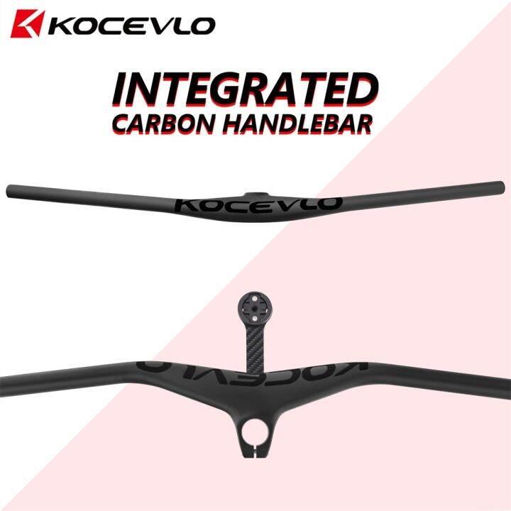 KOCEVLO Carbon Bicycle Handlebars riser -17 Degree One-Shaped bar MTB ...