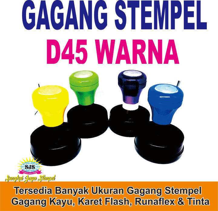 GAGANG STEMPEL D45 4WARNA | Lazada Indonesia