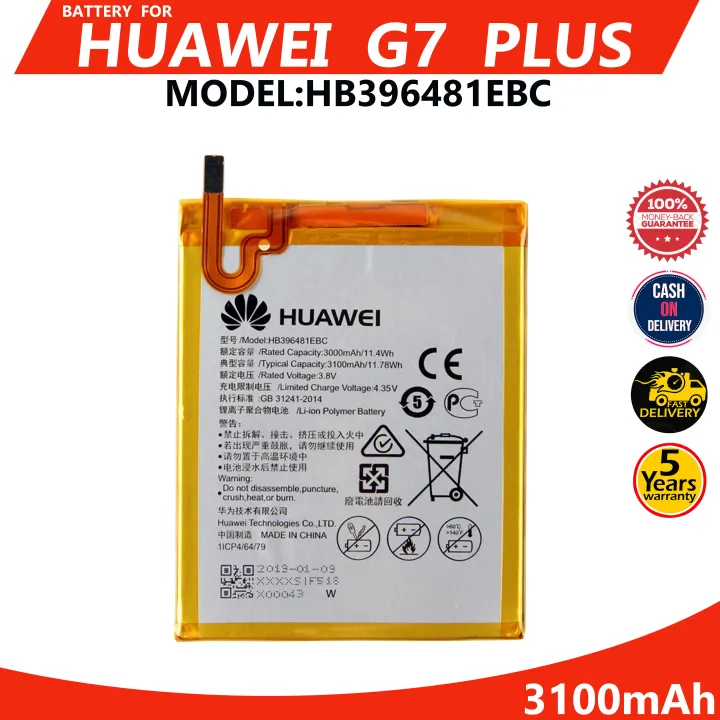 Huawei G7 Plus Battery Model:HB396481EBC 100%Original Equipment ...