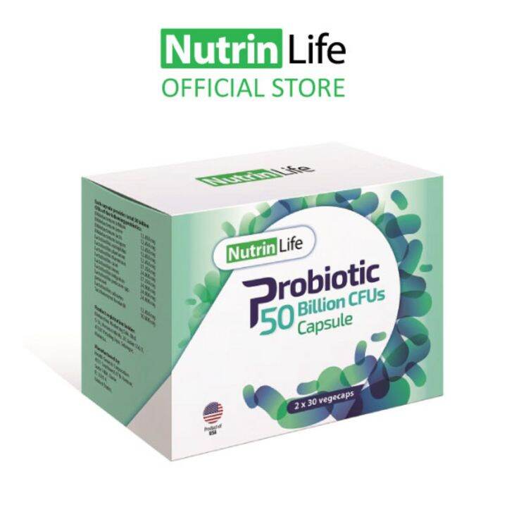 【Official Store】NutrinLife | Probiotic | 50 billion CFUs | Capsule | 30 ...