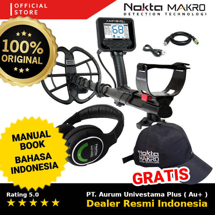 Nokta Makro Anfibio Multi RESMI - Metal Detector alat Pencari emas dan Harta Karun Masuk ke Air ...