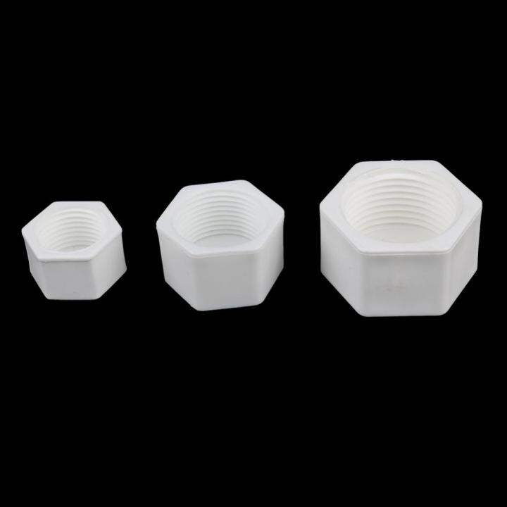 Plastic 1/2'' 3/4'' 1'' Female Thread End Plug Connector Plumbing Pipe ...