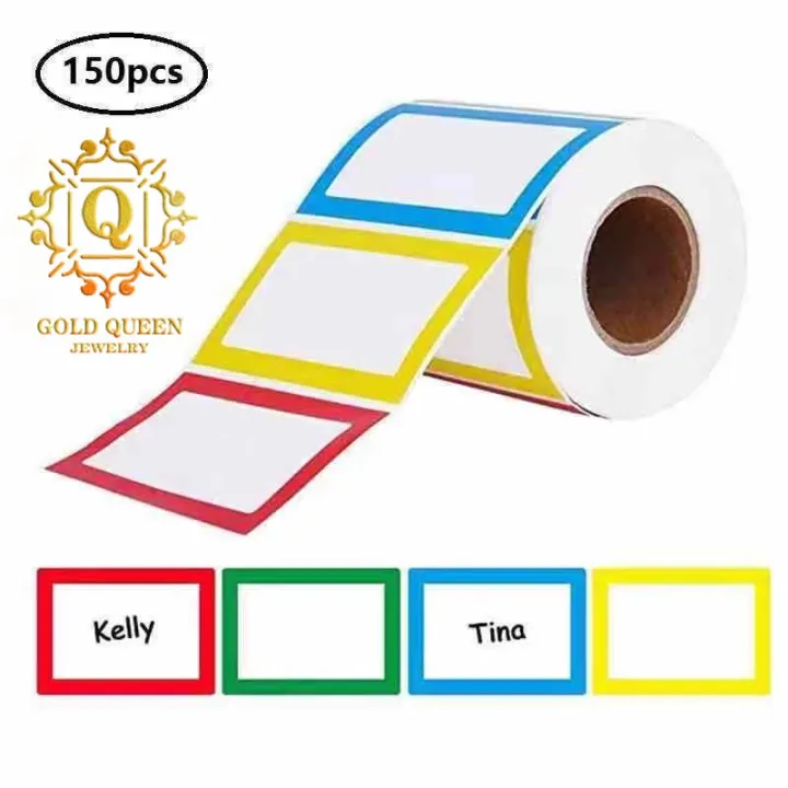 FCoName Tag Labels 150 Pcs /300 Pcs Colorful(red,yellow,blue,green ...
