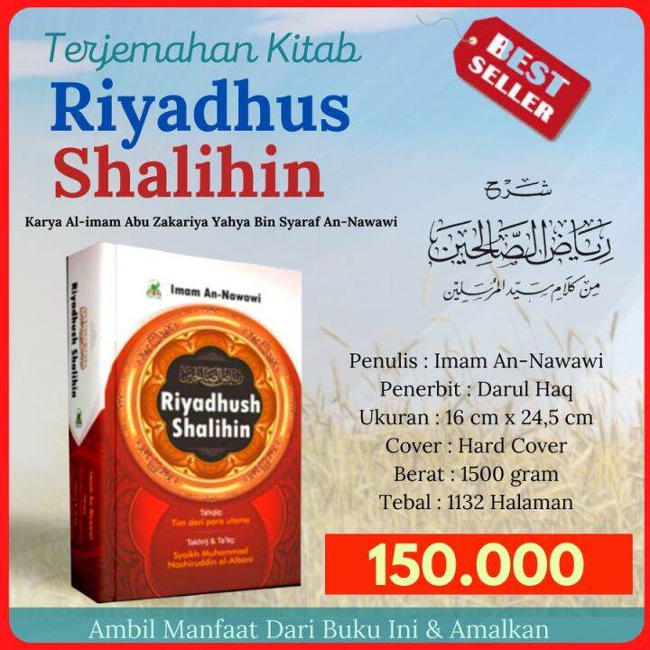 Riyadhus Shalihin Terjemah Versi Lengkap Buku Riyadhus Solihin Asli Syarah Kitab Riyadhus ...