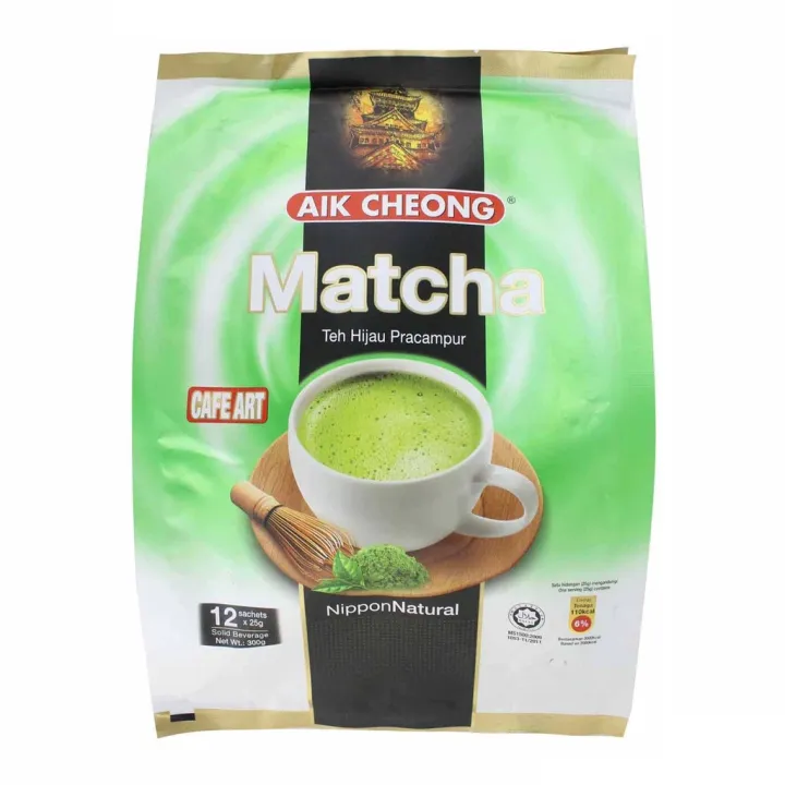 Aik Cheong Cafe Art Matcha (12 Sachets x 25g) | Lazada