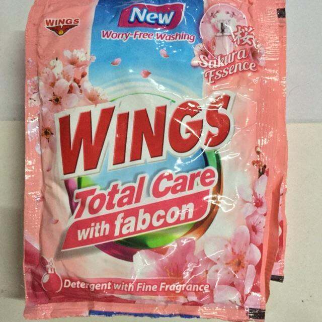 Wings Total Care With Fabcon Sakura Essence Detergent 52g Lazada Ph