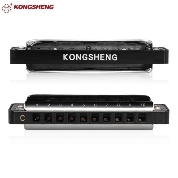 KONGSHENG Diatonic Professional Amazing 20 Deluxe Harmonica 10 Holes ...