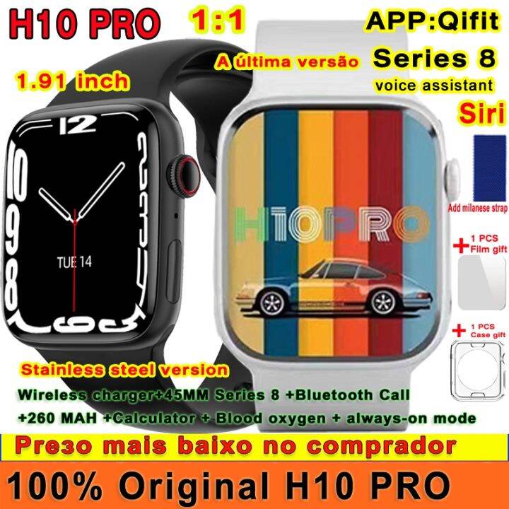 Original H10 Pro Smart watch Men Women NFC Series 8 Bluetooth Call Siri ...