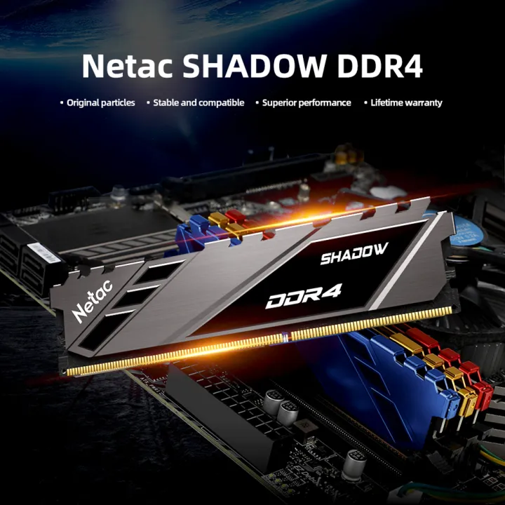 Netac Ram Memory DDR4 8GB 16GB 3200mhz XMP 288pin Memoria RAM ddr4 with Heat Sink for Desktop In ...