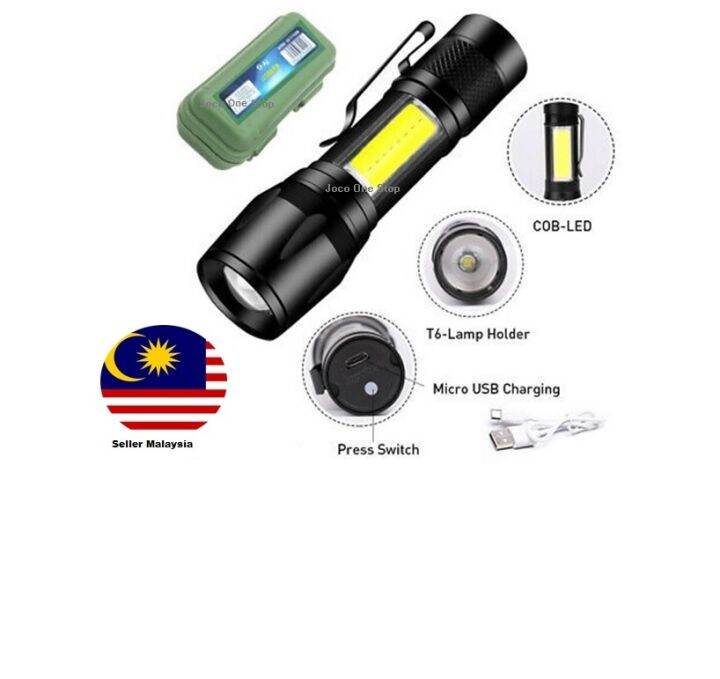 ARMY MILITARY SWAT & SDU CREE MINI PALM SIZE LED BUILT-IN BATTERY ...