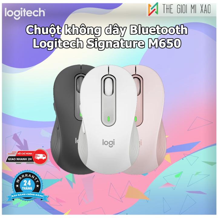 Chuột không dây bluetooth Logitech Signature M650 - Dành cho tay có kích cỡ từ nhỏ tới trung ...