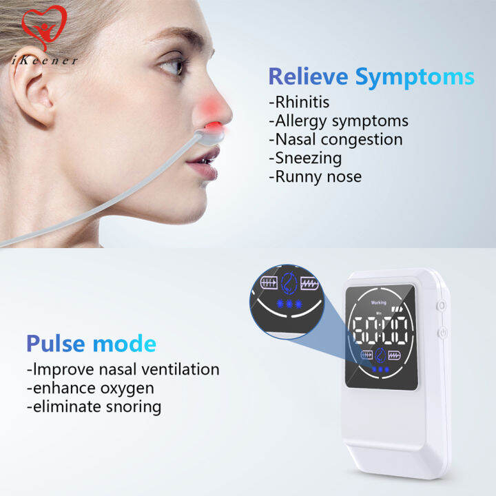 iKeener Laser Rhinitis Treatment Apparatus Relieves Allergic Rhinitis ...