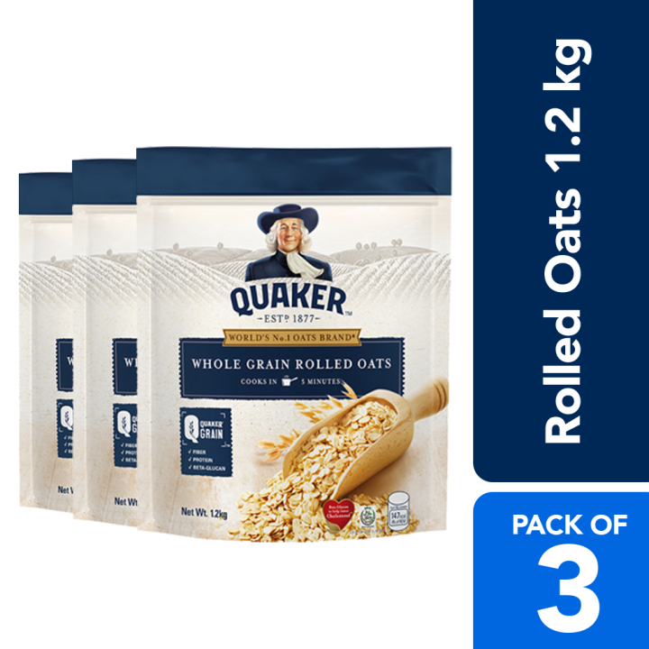 Quaker Rolled Oats 1.2kg (Pack of 3) | Lazada PH