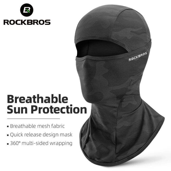 ROCKBROS Full Face Mask UV Sun Protection Cycling Mask Summer Balaclava ...