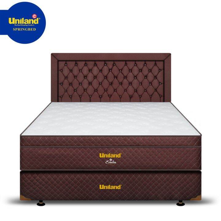 Uniland Springbed Evalia Plushtop Cokelat - Kasur Spring Bed Matras ...