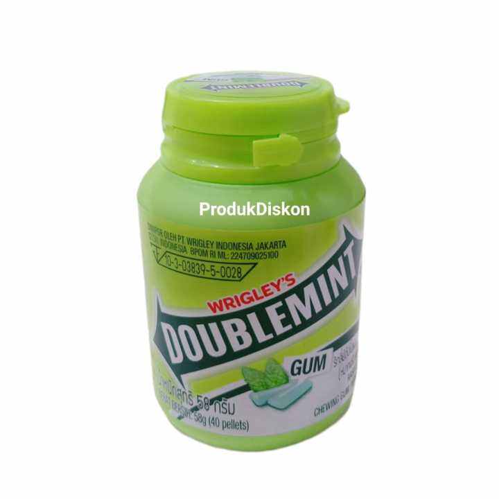WRINGLEY'S DOUBLEMINT Permen Karet Botol 58gr | Lazada Indonesia