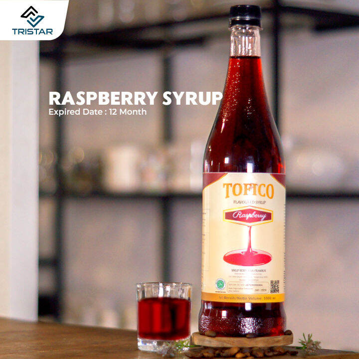 Tofico Raspberry Syrup - Sirup Premium Rasa Raspberry 1000 ml | Lazada ...