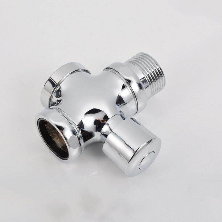 Hand Push Button Four Way Flushing Valve Squatting Toilet Valve Delay ...