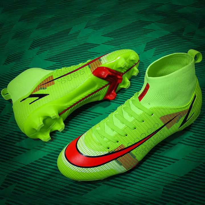 ผู้ชายผู้หญิง TF/FG ข้อเท้าสูงรองเท้าฟุตบอลน้ำหนักเบา Breathable ฟุตบอล ...