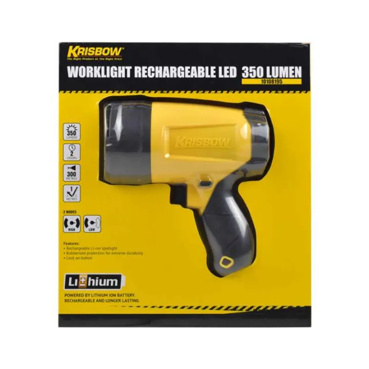 Senter Kerja LED Rechargeable 350 LUMEN KRISBOW | Lazada Indonesia