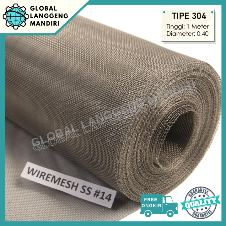 WIRE MESH 14 STAINLESS (304) / WIREMESH 14 SS / KAWAT NYAMUK STAINLESS ...