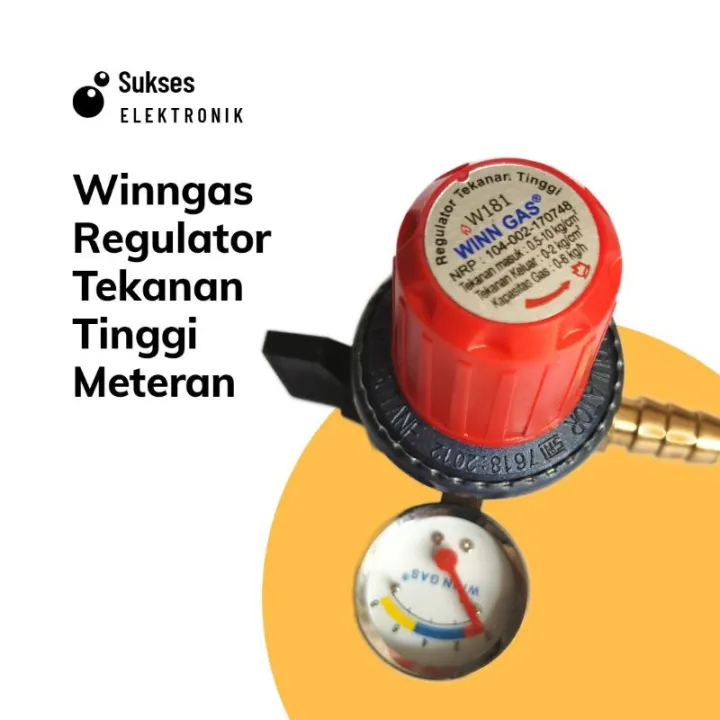 Regulator Gas Tekanan Tinggi Winngas Meter / Kepala Tabung Gas Semawar ...