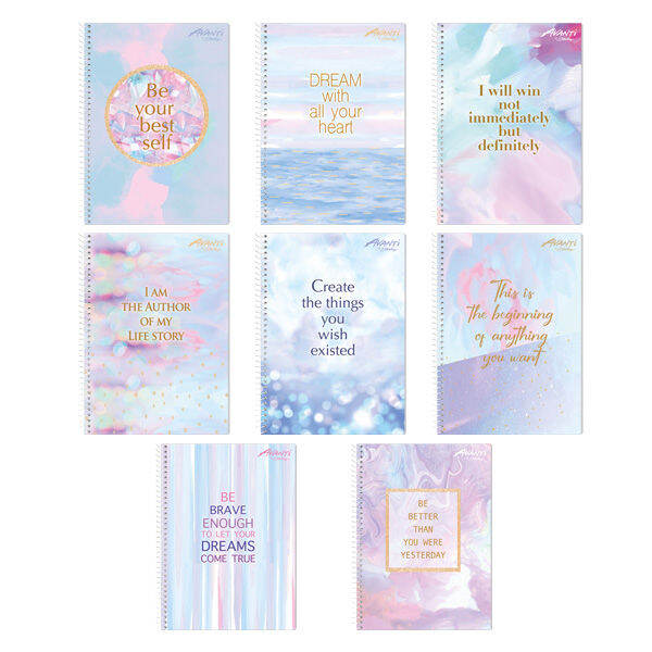 Set of 8 Avanti Pastel Dreams Premium Spiral Notebook | Lazada PH