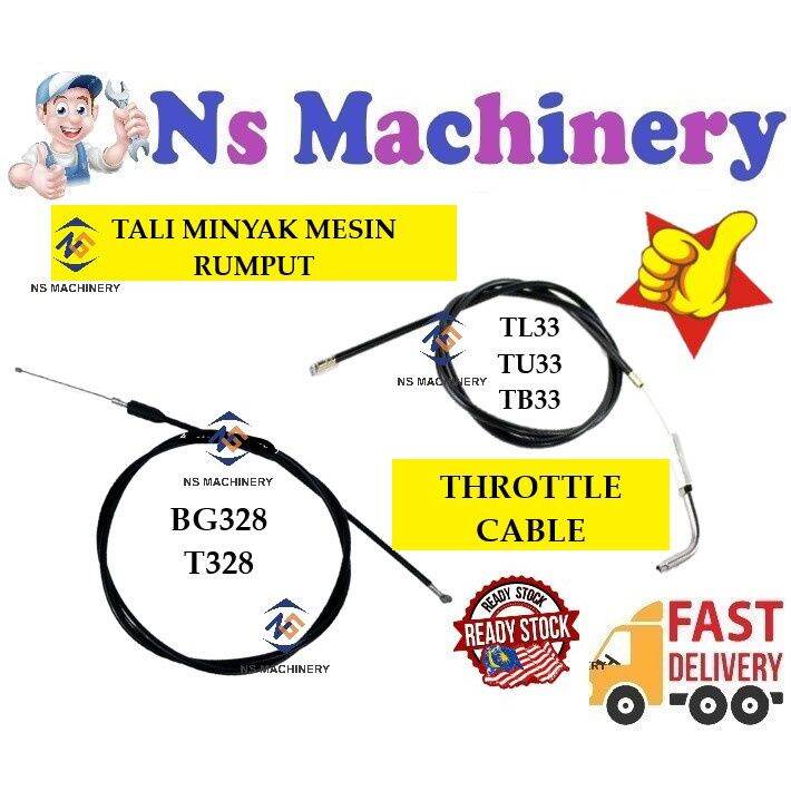 BG328 TL33 Mesin Rumput Throttle Cable Tali Minyak Mesin Rumput | Lazada