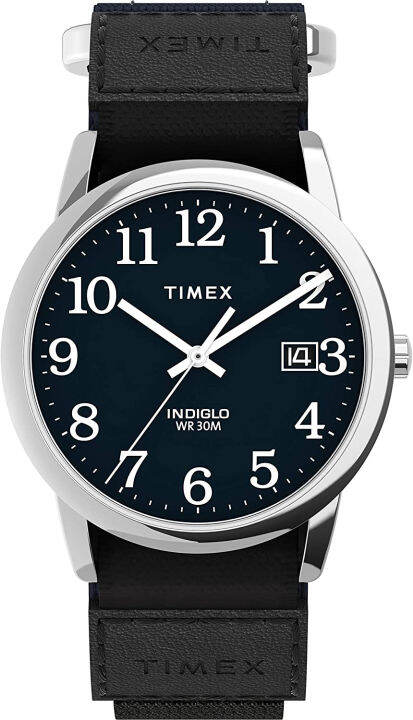 Timex Men's Easy Reader 35mm Date Watch Blue/Silver-Tone | Lazada.co.th