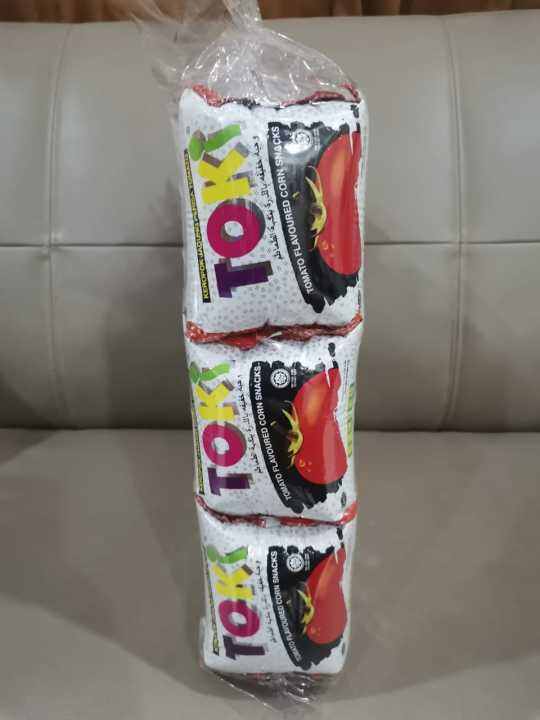 Toki Tomato Flavoured Corn Snacks 14gx30pcs | Lazada