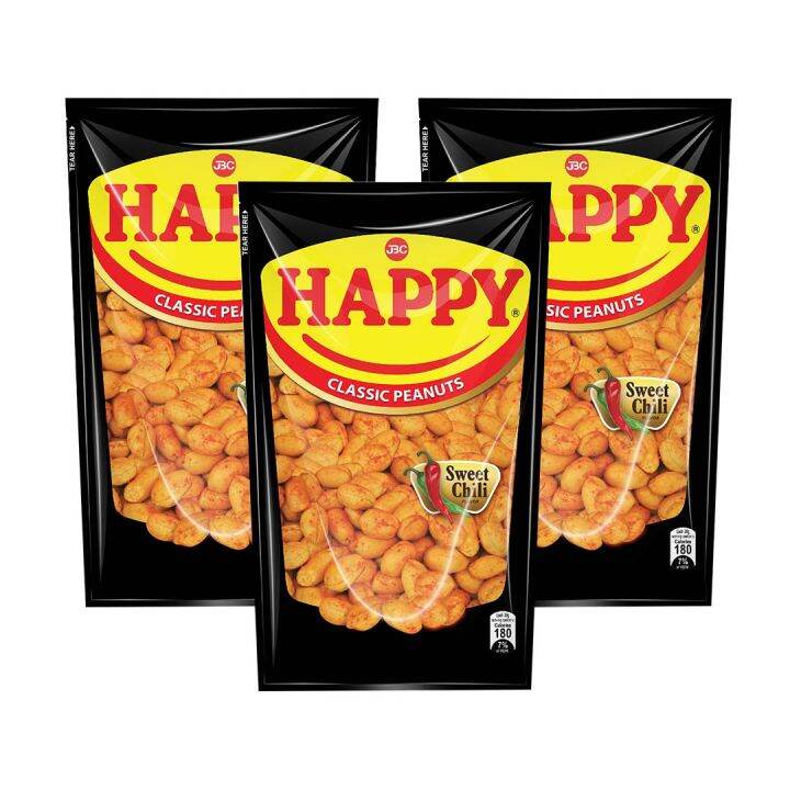 Happy Peanuts Sweet Chili Flavor 100g x 3 | Lazada PH