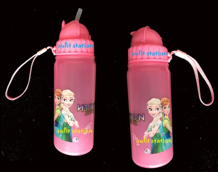 FROZEN ELSA ANNA KIDS DRINKING BOTTLE WATER JUG TUMBLER CUP with STRAW BAUNAN | Lazada PH