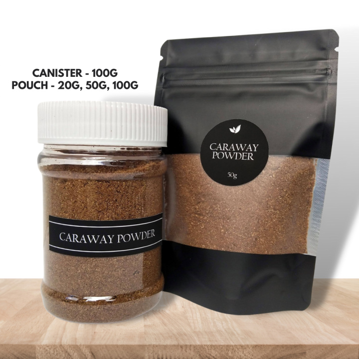 Caraway Powder - Ground Caraway Seeds - in Stackable Canister/Stand-Up ...