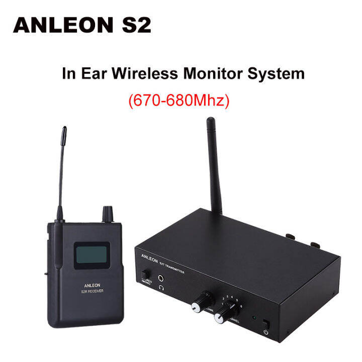 ANLEON S2ระบบตรวจสอบในหูไร้สาย,ระบบ IEM สเตอริโอ UHF ตรวจสอบเวที ...