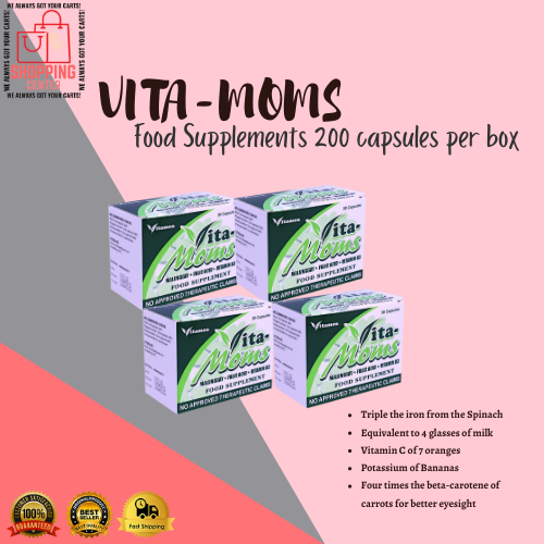 VITA MOMS MALUNGGAY FOOD SUPPLEMENTS (200 CAPSULES) / MOTHER MILK ...