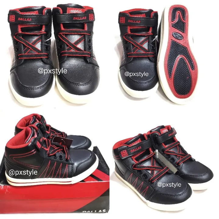 Sepatu Anak Laki laki Sekolah Model Sneaker/Sepatu Sekolah Hitam Anak ...