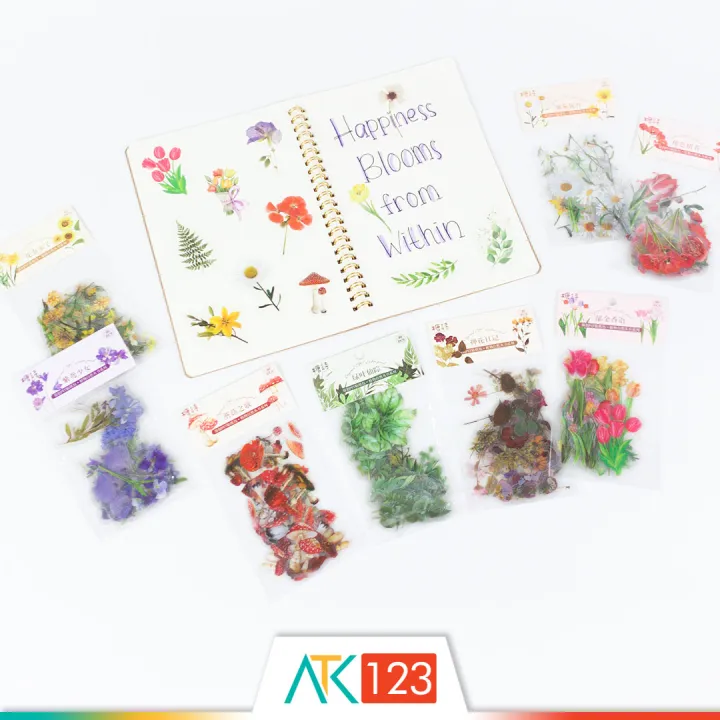 Stiker Estetik Alam / Bunga / Daun / Jamur / Nature / Floral / Flower ...