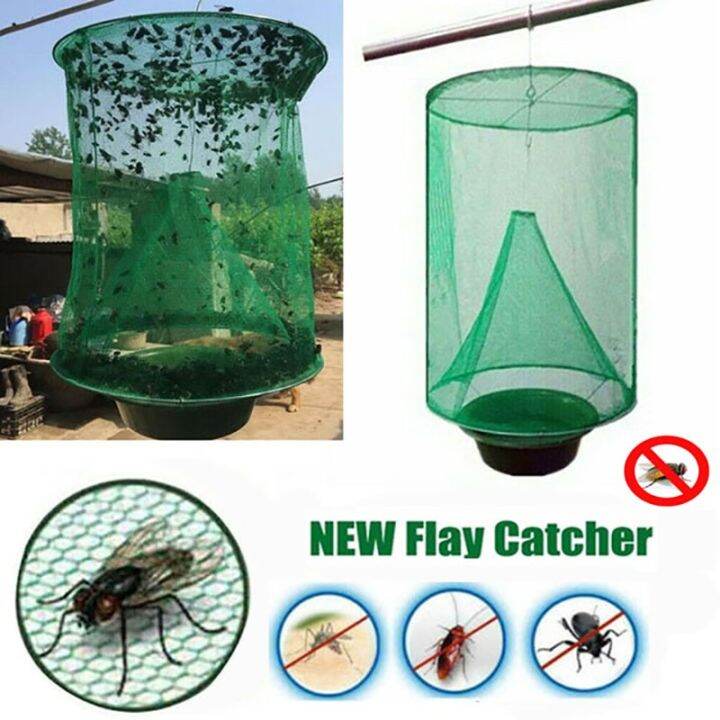 【RmXC4ENn】The Ranch Fly Trap Reusable Fly Catcher Killer Cage Net Trap Pest Bug Catch for Indoor ...