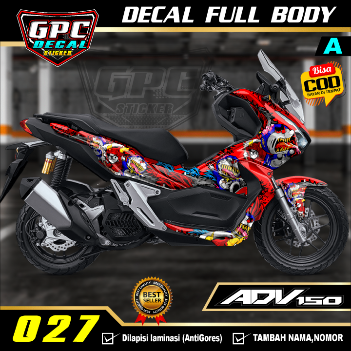 Decal Sticker Fullbody Honda Adv 150 -Variasi List Motor Desain ...