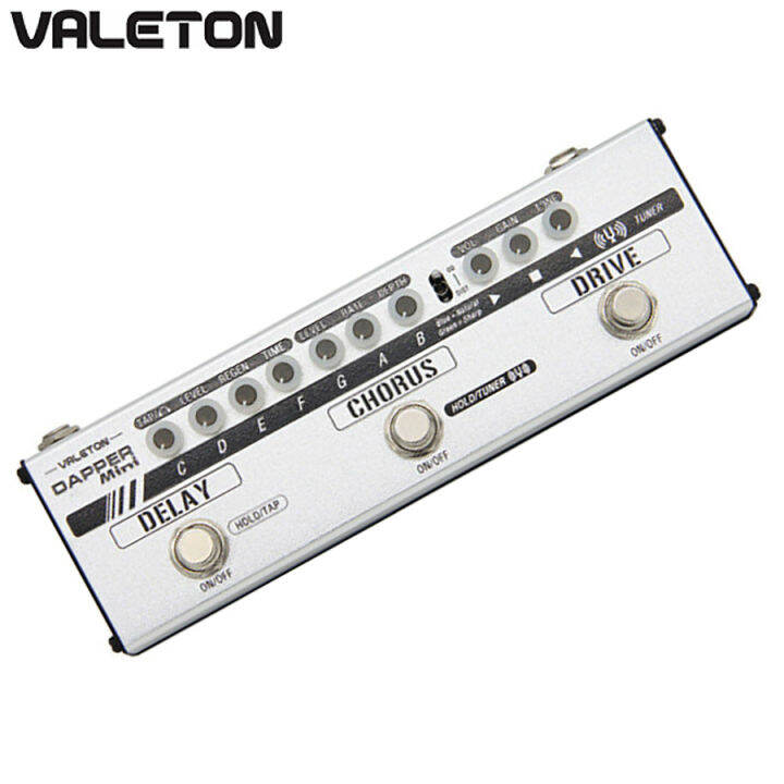 Valeton Dapper Mini Multi-Effect Pedal พร้อม Overdrive Distortion Tuner ...