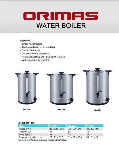 Orimas Water Boiler | Lazada