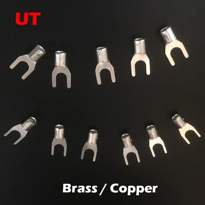 Ut4-4 Ut4-5 Ut4-6 Ut4-8 U Spade Fork Type Br Copper Lug Splice Non ...