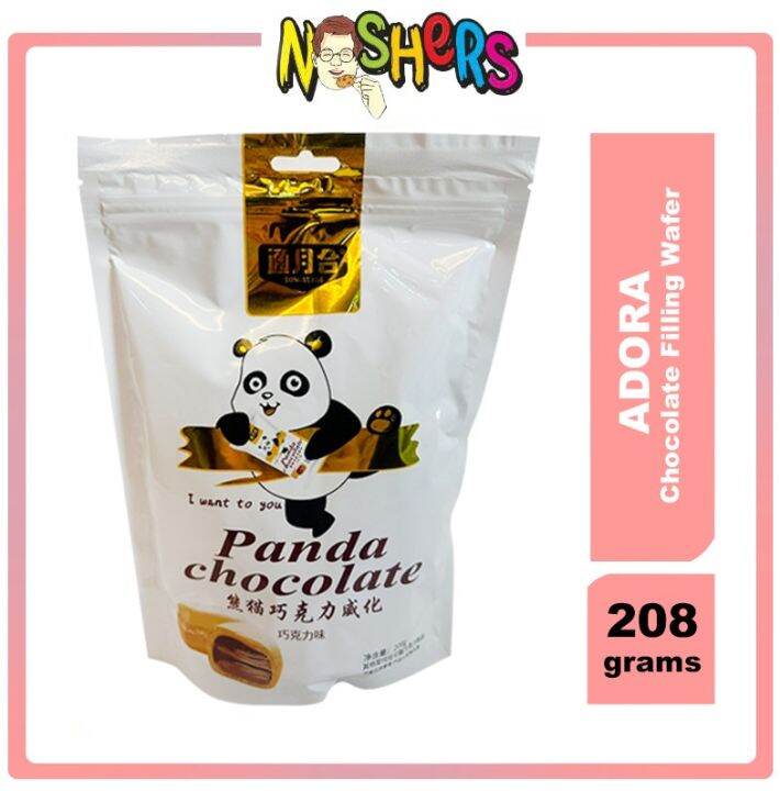 Noshers Panda Sandwich Wafer Chocolate Panda Chocolate Snacks 208g | Lazada PH