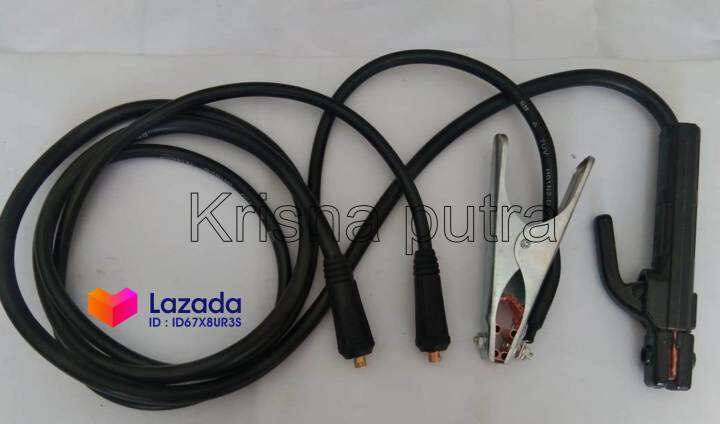 PAKET TANG LAS LISTRIK TANG MASSA SET 200A KABEL 2 METER STANG LAS ELECTRODE HOLDER EARTH CLAMP ...